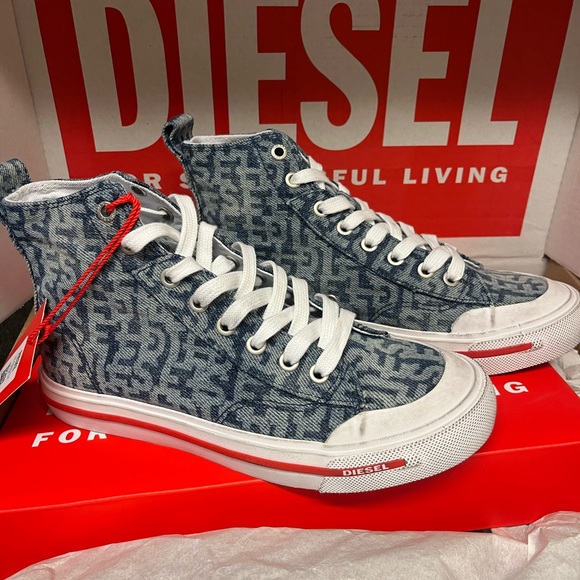 Diesel | Shoes | Diesel Denim High Tops | Poshmark